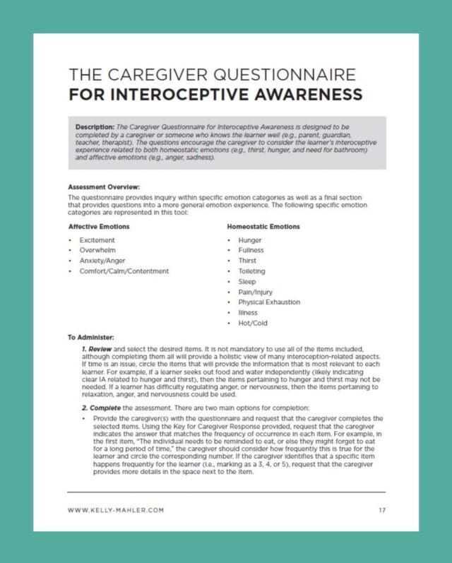 Interoception Assessment: Dilemmas and Practical Solutions | Kelly Mahler