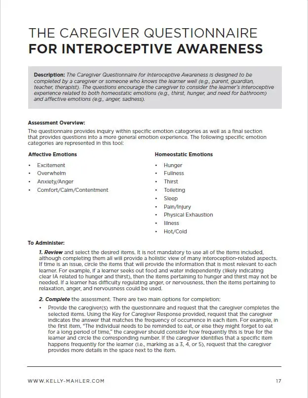 The Comprehensive Assessment of Interoceptive Awareness-3rd Edition ...