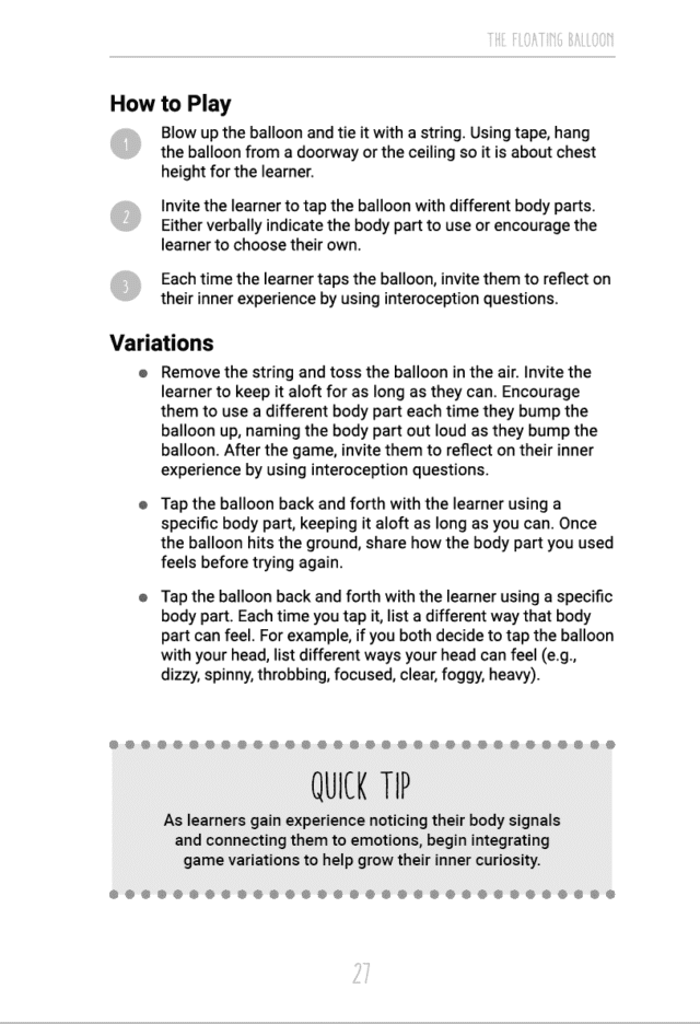 The Big Book of Interoception Games - Kelly Mahler